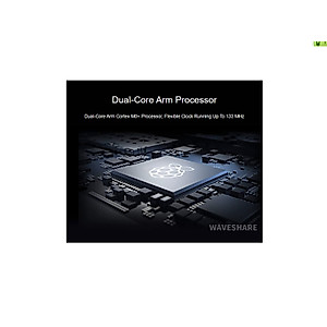 waveshare RP2040-Plus Mini Board with Pre-Soldered Header Pico-Like MCU Board Based on Raspberry Pi RP2040 Chip,Dual-core Arm Cortex M0+ Processor,USB-C Connector,16MB Flash,Higher Current DC-DC Chip