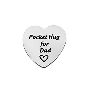 Lywjyb Birdgot Mom Gift Pocket Hug for Mom Gifts Mom Gifts from Son Daughter Pocket Hug Token Gift (Pocket Hug for Dad)
