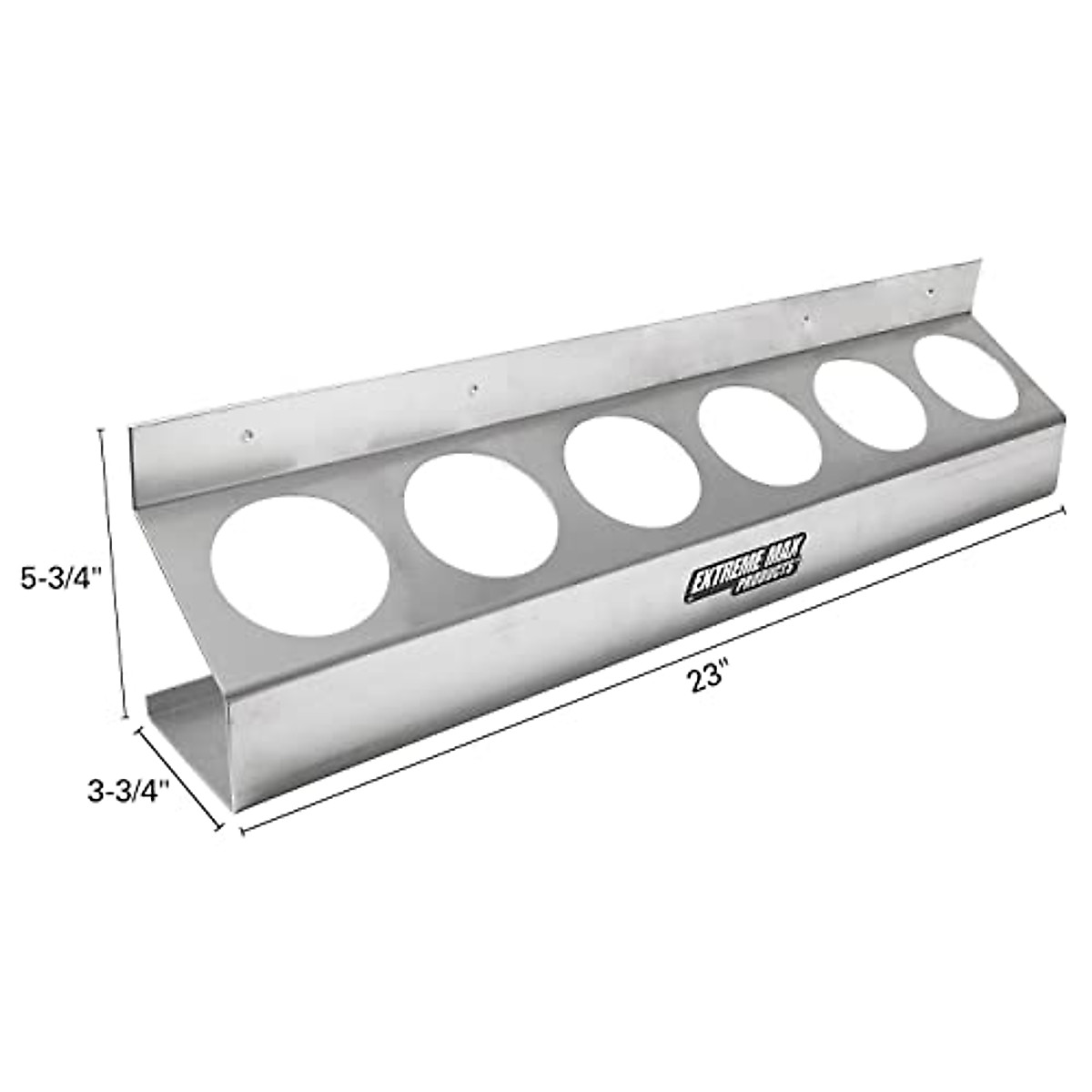 Extreme Max 5001.6085 Aluminum Aerosol Storage Shelf for Enclosed Trailer Shop Garage Storage - 6-Can Capacity