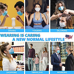 KIDOHUB FDA Registered ASTM Level 3, Adult 4 Ply Individually Wrapped Disposable Medical Face Mask 50 pieces, Green