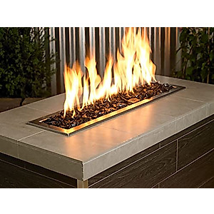 American Fireglass CG-ONYX-M-10 Medium 18-28 mm Onyx Recycled Fire Pit Glass, 10 lb