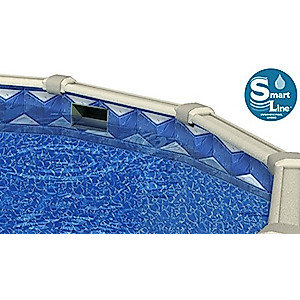 Smartline Tuscan 27-Foot Round Pool Liner | UniBead Style | 52-Inch Wall Height | 25 Gauge Virgin Vinyl Material | Designed for Steel Sided Above-Ground Swimming Pools | Universal Gasket Kit Included