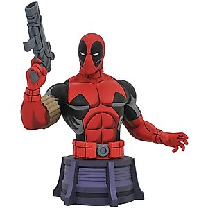Marvel Animated X-Men: Deadpool Bust, Multicolor, 6 inches