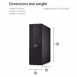 Dell Optiplex 5050 Small Form Factor (SFF) Business Desktop PC, Intel i7-7700 Quad-Core 3.6 GHz, 16GB DDR4, 512G NVME SSD Windows 10 Pro (Renewed)