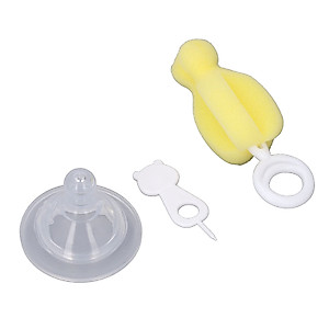 DUSC Feeding Nipples, Wide Mouth 10pcs Dishwasher Safe Silicone Baby Nipples for Replacement for Newborn