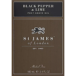 St James of London Black Pepper & Lime Post Shave Gel, 3.4 oz
