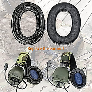 COMBATGEAR Silicone Gel Earpads Compatible with MSA SORDIN Headsets Hearing Protection Noise Reduction