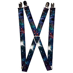 Buckle-Down mens Buckle-down - Galaxy Suspenders, Galaxy, One Size US