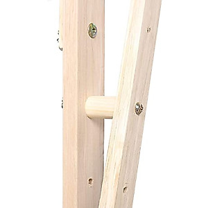 DNYSYSJ Embroidery Frame Stand,Wooden Cross Stitch Frame Rack Adjustable Home Desktop Embroidery Floor Stand Large Size Needlework Kits