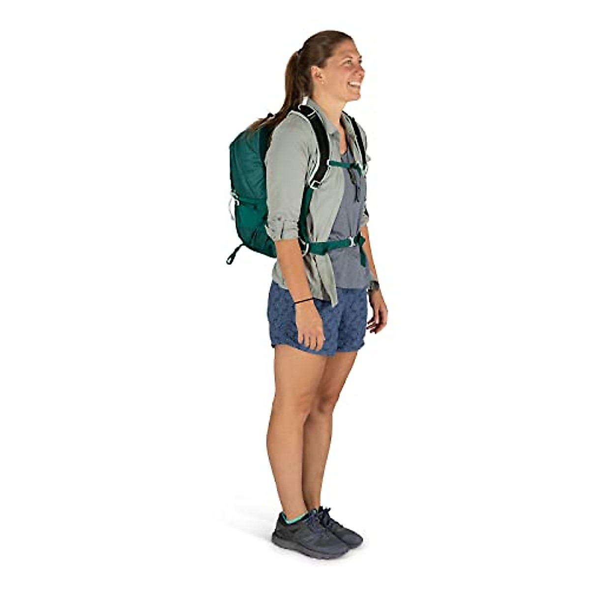 Osprey Tempest 20 Women's Hiking Backpack, Jasper Green,Medium/Large & Hydraulics Backpack Water Reservoir
