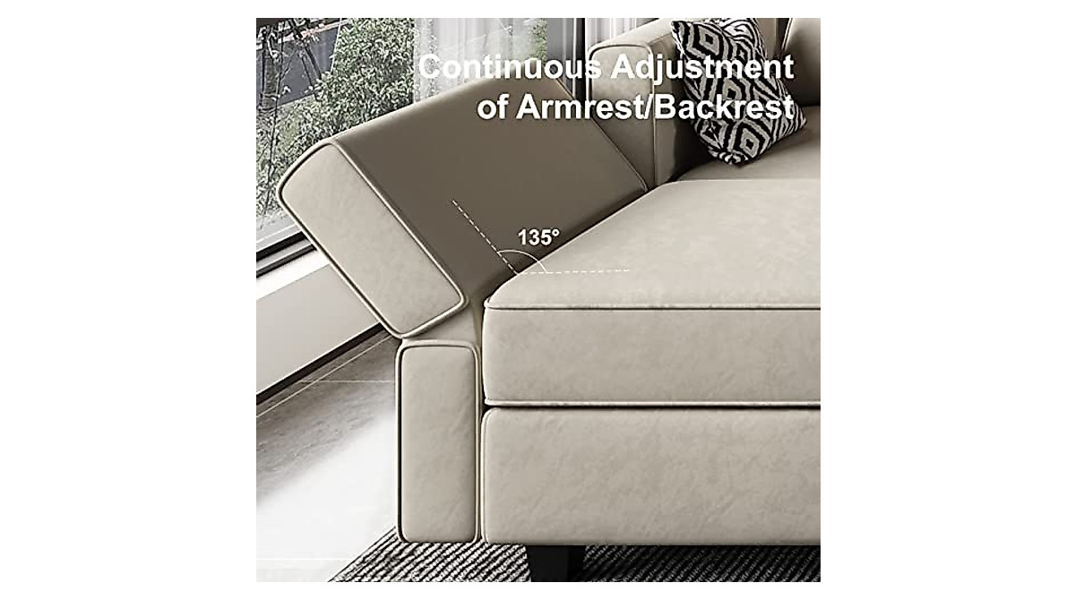 Belffin Modular Sofa Middle Module in Velvet Grey