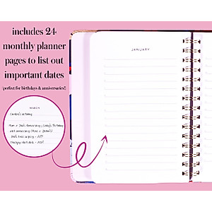 Kate Spade New York Address Book with A-Z Tabs, Navy Floral Leatherette Telephone Book Includes Birthday/Anniversary Calendar and 146 Contact Pages, Swing Flora