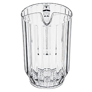 Restaurantware Base 47 Ounce Beer Pitcher, 1 Durable Restaurant Pitcher - Hard Plastic, Serve Soda, Lemonade, Juice, or Sangria, Clear Plastic Water Pitcher, For Bars, Parties, or Homes