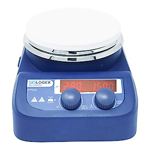 Scilogex Magnetic Hotplate Stirrer, MS-H280-PRO, 5 in. LED Mixer, Lab Hot Plate, up to 280C and 1600RPM, with Individual Heating and Stirring Controls