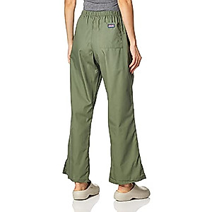 Cherokee Women's Plus Size Flare Leg Drawstring Scrub Pant, Olive, XX-Large