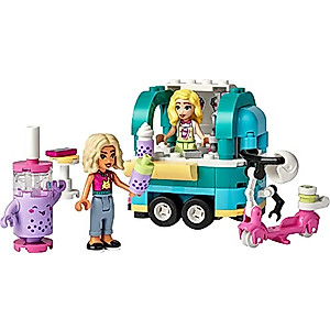 LEGO Friends Mobile Bubble Tea Shop 41733, Fun Vehicle Pretend Play Set with Toy Scooter for Girls and Boys Ages 6 Plus, with Nova & Matilde Mini-Dolls
