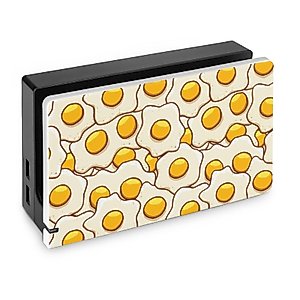 Fried Eggs Anti Scratch Dust Cover Compatible with Switch Dock Replacement Print Skin Shell