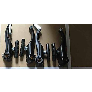 Tongli Mountain Road Bikes Brake Kit V-Brake Bikes Brake Set Cables Caliper Kit (Black)