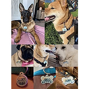 waaag Personalized Moutain Landscape Sunset Sunrise Pet ID Tags, Dog Tag, Cat Tag, Name ID Tag, Dog Collar Tag, Cat Collar Tag