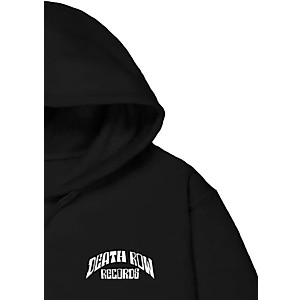 Crooks & Castles Death Row Records Core Pullover Hoodie with Kangaroo Pockets, Burgundy, Small