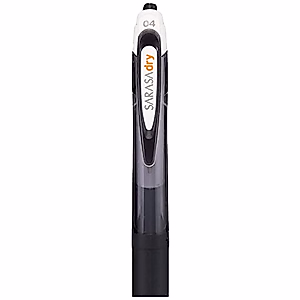 Zebra Sarasa Dry B-JJS31-BK Gel Ballpoint Pen, 0.4, Black, 10 Pieces