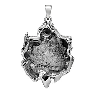 Dryad Design Sterling Silver Fairy Pendant - Fey Pagan Wiccan Pentacle Witchy Faerie Jewelry for Women