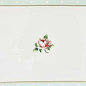 Royal Albert Bone China Polka Rose Sandwich Tray