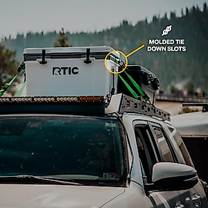 RTIC Ultra-Light 52 Quart Hard Cooler Insulated Portable Ice Chest Box for Beach, Drink, Beverage, Camping, Picnic, Fishing, Boat, Barbecue, 30% Lighter Than Rotomolded Coolers, Trailblazer