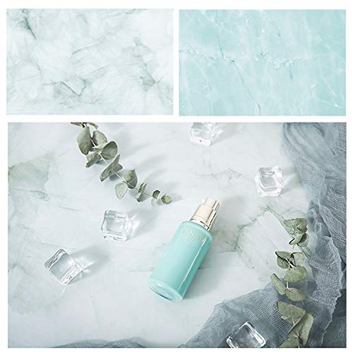 Flat Lay Marble Backdrops Set 3pcs 34x21inches/54x84cm Food Photography Photoshoot Background Double Sided Marble for Photo Studio Jewelry Tabletop Blogger Pictures Props, 6 Patterns
