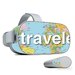 MightySkins Skin Compatible with Oculus Go Mobile VR - Traveler | Protective, Durable, and Unique Vinyl Decal wrap Cover | Easy to Apply, Remove, and Change Styles | Made in The USA