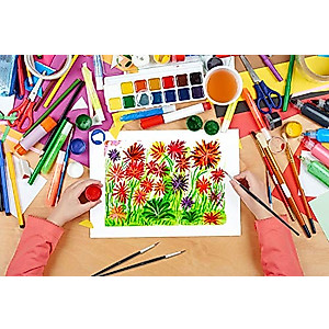 Miniature Detail Paint Brushes, Anezus 30 Pcs Paintbrushes Small Watercolor Artists Paint Brushes for Acrylics Oil Model Craft Nail Detail Painting, Size 00