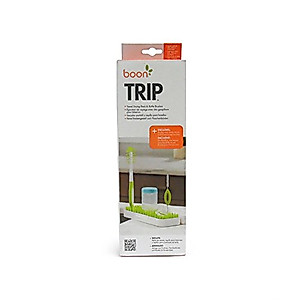 Boon Travel Silicone Drying Rack, Green & White, Multi, B11015A