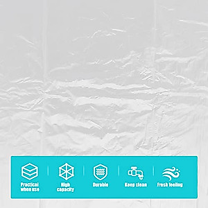 TEHAUX Disposable Rabbit Cage Liner, Plastic Bunny Cage Mat Film to Replace Diapers Suitable for Most Rabbit, Hamster, Guinea Pigs& All Small Animals- 100 PCS Universal Toilet Film- Size S