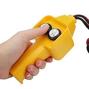 Winch Wired Remote Control, Yellow Plastic Winch Controller 1.3m/4.3ft Cable Push Button Style Temperature Resistant for Capstan 1500lbs‑5000lbs
