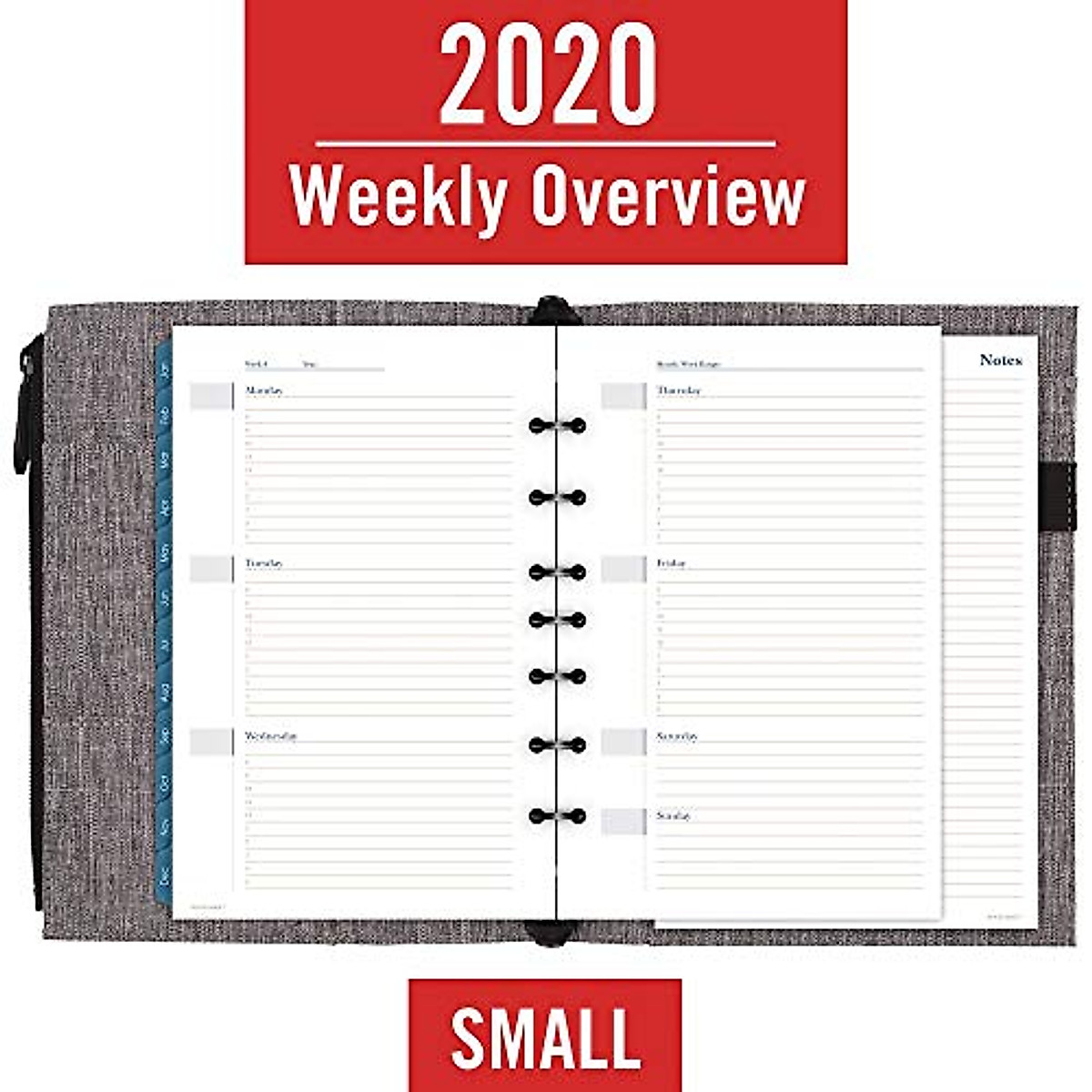 Starter Set by Day-Timer, Undated, 5-1/2" x 8-1/2", Desk Size, Chambray (DR1102-040)