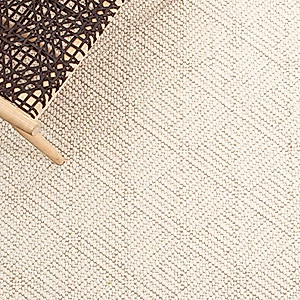 SAFAVIEH Natural Fiber Collection 8' x 10' Ivory NF483A Handmade Premium Wool & Jute Area Rug