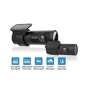 BlackVue DR750X-2CH with 32GB microSD Card | Full HD Cloud Dashcam | Built-in Wi-Fi, GPS, Parking Mode Voltage Monitor | LTE via Optional CM100 LTE Module