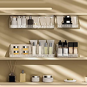 Bothyi Acrylic Bathroom Shelf, Wall Mounted Shower Shelf, Wall Shower Caddy Shelf, No Drilling, Clear L