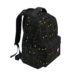 TropicalLife Funny Animal Cat Pattern Backpacks Travel Laptop Backpack Elementary Book Bag Casual Daypack for Teen Girls Boys Women School
