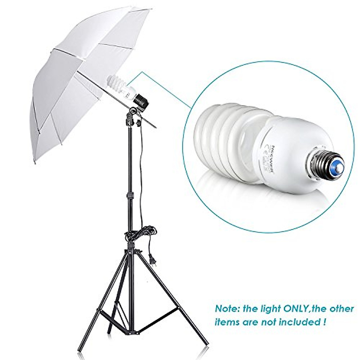 SLOW DOLPHIN Photo CFL Full Spectrum Light Bulb,4 x 45W 5500K CFL Daylight Photography Photo Video Studio Lighting(4 Packs)