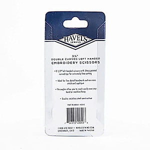 Havels Double Curved Left Handed Scissors, Multicoloured