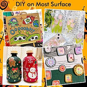 28 Metallic Colors Dual Tip Acrylic Paint Markers, Brush Tip and Fine Tip Acrylic Paint Pens for Rock Painting, Ceramic, Wood, Canvas, Plastic, Glass, Stone, Calligraphy, Card Making, DIY Crafts