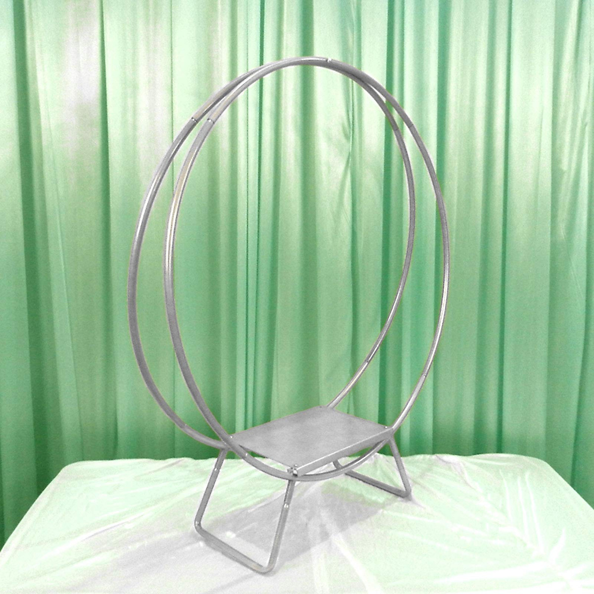 LOYALHEARTDY Wedding Arch Cake Stand Metal Flower Stand Cupcake Holders Stand Dessert Display Decorative Background Wedding Reception Events Party Decorations (80CM/Silver-B)