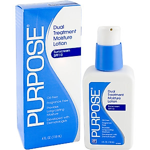 Purpose Dual Treatment Moisture Lotion with SPF 10, 4 Ounce Bottle