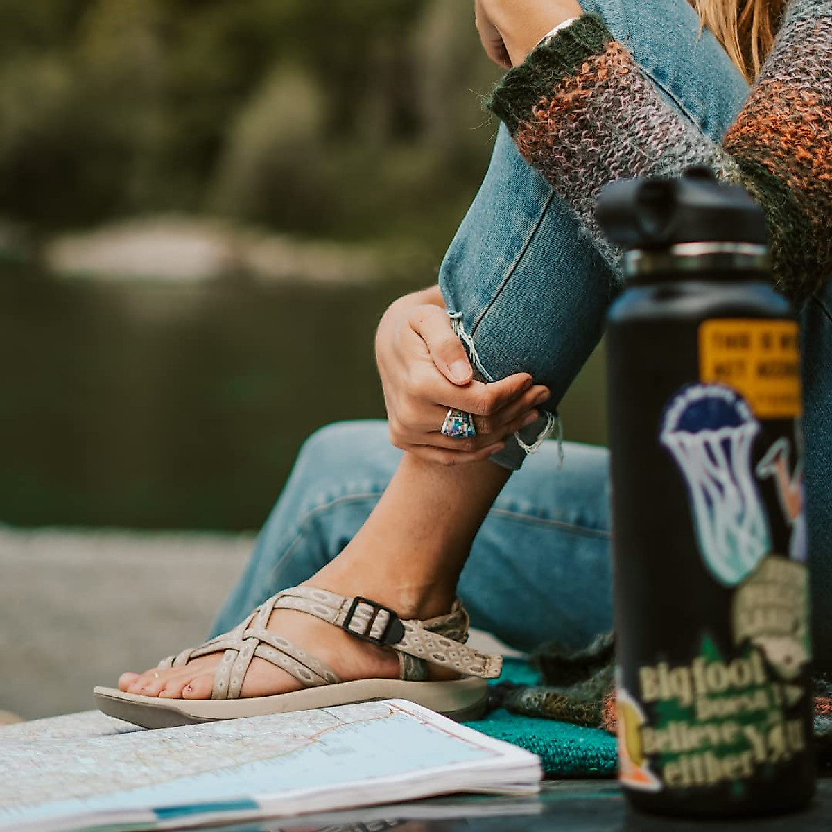 Viakix Walking Sandals Womens: Cute Stylish Comfortable Athletic Sport Ladies Womens Sandal for Hiking, Outdoor, Water, Beach, Travel, Trekking, Black 8