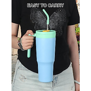 Raki Venus 40 oz Tumbler with Lid and Straw Double-wall Vacuum Water Bottle with Straw Spill Proof Insulated Water Bottle Stainless Steel Cup-holder Friendly Fruit Infusing Bottle Non BPA