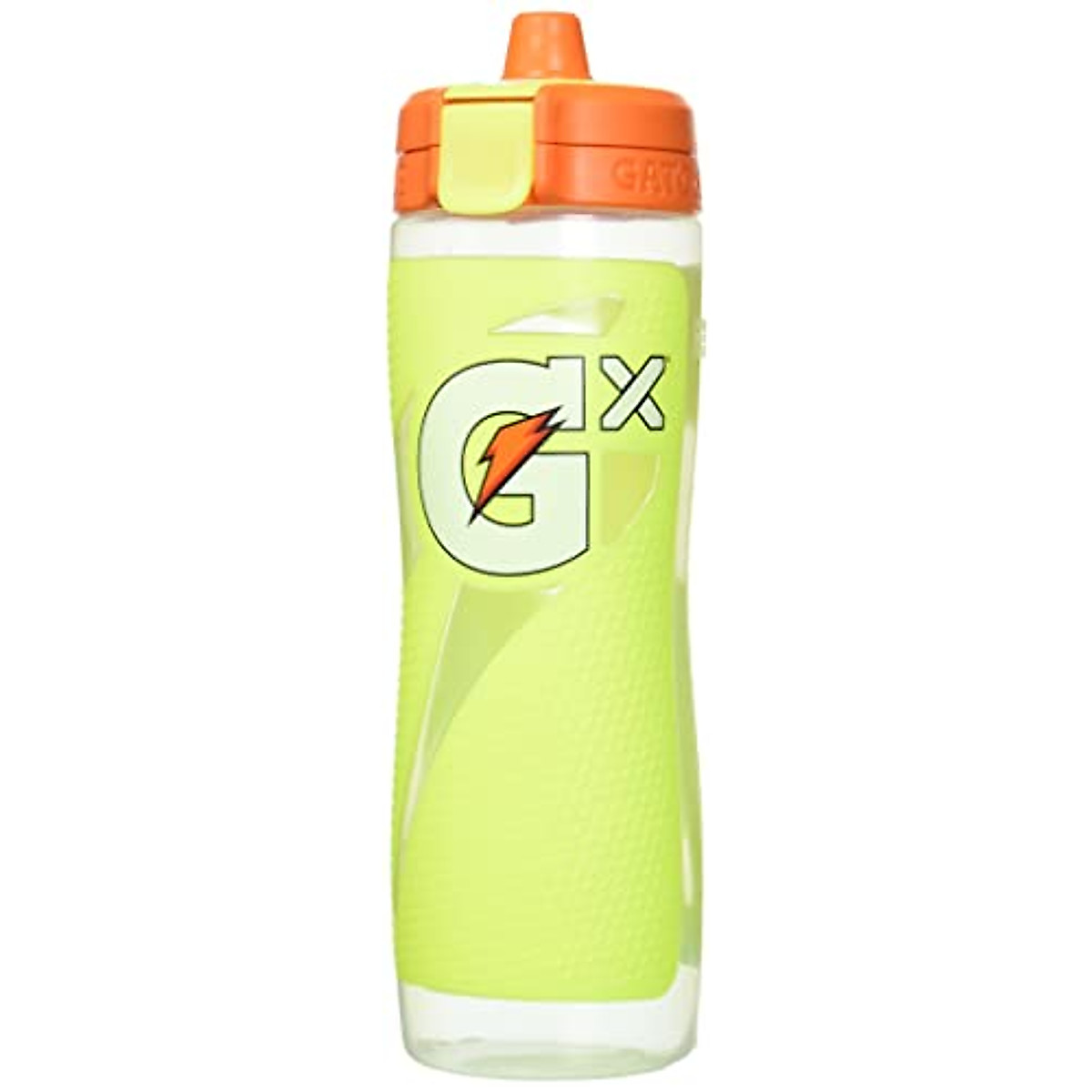 Gatorade Gx Hydration System, Non-Slip Gx Squeeze Bottles Faded Flag & Gx Hydration System, Non-Slip Gx Squeeze Bottles Neon Yellow Plastic, 30 Oz