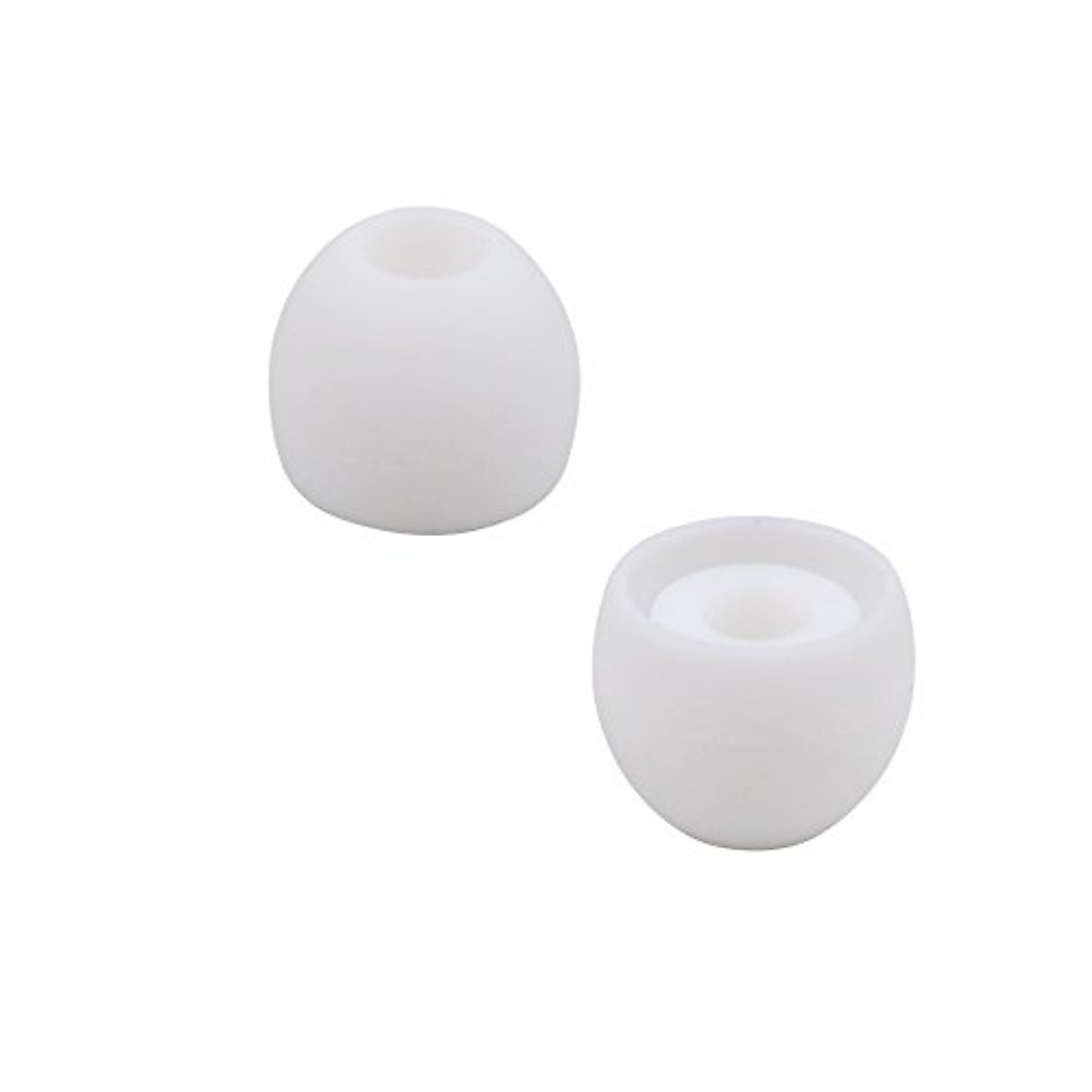 ALXCD Ear Tips for LG Tone Platinum HBS 1100 Earphone, XS/S/M/L 4 Sizes 8 Pairs Soft Silicone Replacement Earbud Tip, Fit for LG HBS1100 HBS-1100 LG Tone Platinum HBS 1100 [8 Pair] (White)