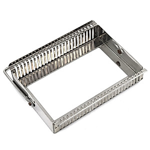 EISCO Staining Rack, 25 Slides, Aluminum with Handles