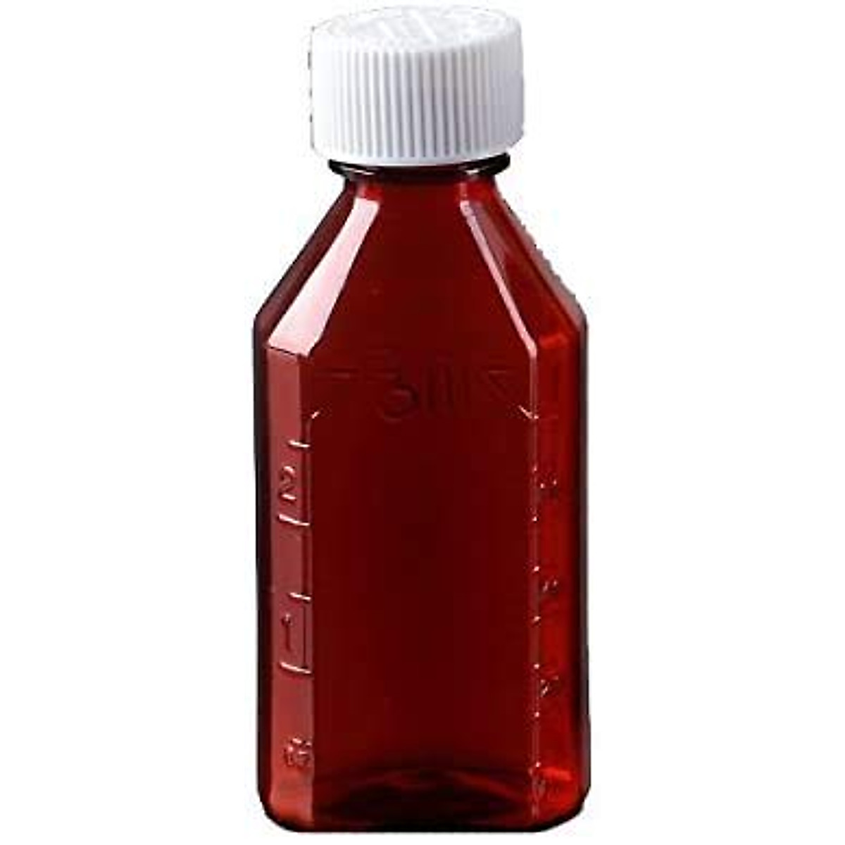 Pharmacy Oval Bottle Amber 2 oz with CR Caps Included (QTY. 100) - Prescription Pharmacy Bottle, Pharmacy Container, Prescription Plastic Container by Sponix